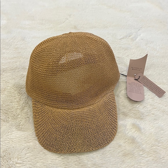 Wyeth | Accessories | Wyeth Paula Beige Straw Baseball Cap New Beach ...
